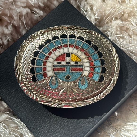 Accessories | Vintage Zuni Sun Face Belt Buckle | Poshmark